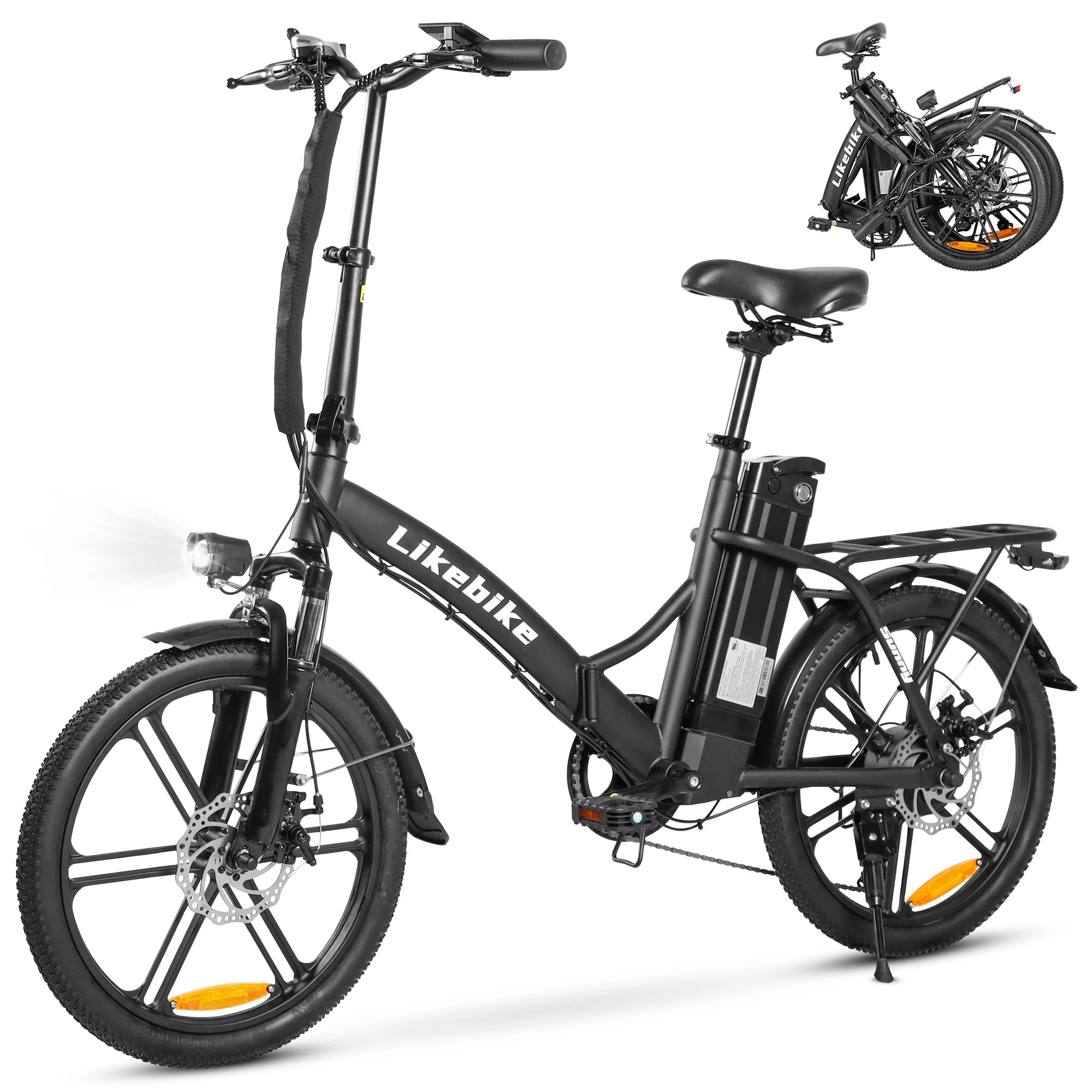 Electric E bike Foldable 540W Peak Motor 36V Removable Lithium Battery ...